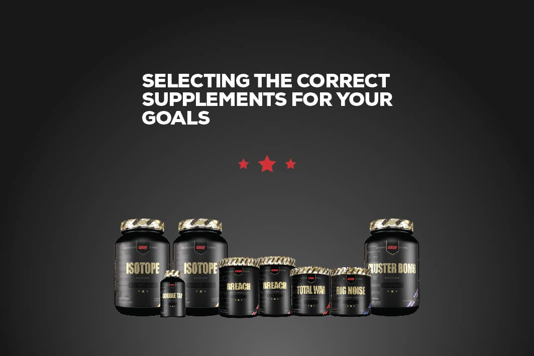 Selecting the Correct Supplements for your Goals – REDCON1