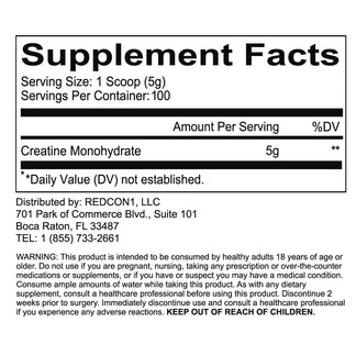 Premium Creatine Monohydrate by REDCON1